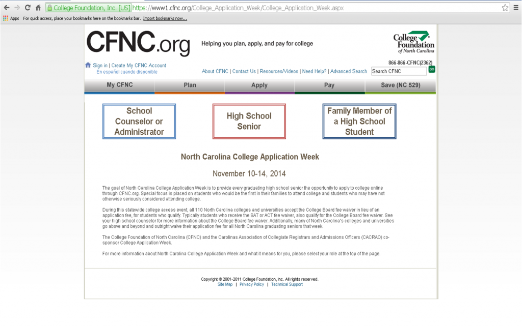 CFNC’s college application week - The Mycenaean